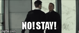 No! Stay! Good security guard. - Imgflip