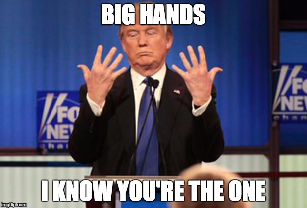 Image tagged in trumpbighands - Imgflip