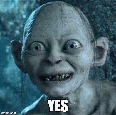 Excited Gollum - Imgflip