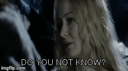 Eowyn Do You Not Know - Imgflip