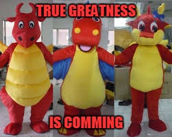 3 (three) red anthro dragons - Imgflip