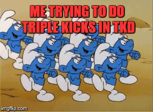 Smurf Triple Kicks - Imgflip