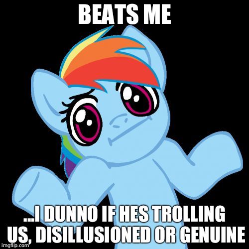 Pony Shrugs Meme - Imgflip