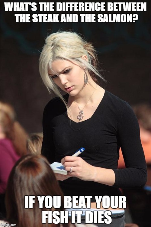 Angry Waitress - Imgflip