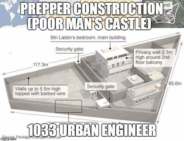 Image tagged in e4 mafia prepper construction - poor man's castle - Imgflip