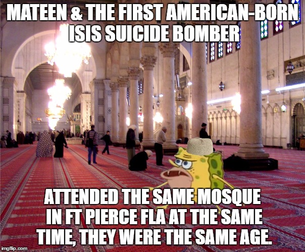 Caveman Spongebob in mosque - Imgflip