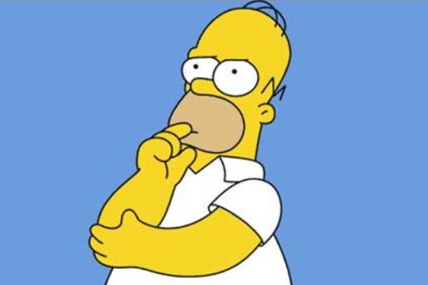 Homer Thinking Blank Template Imgflip