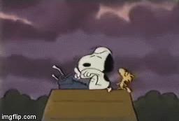 Snoopy typing a new story. - Imgflip