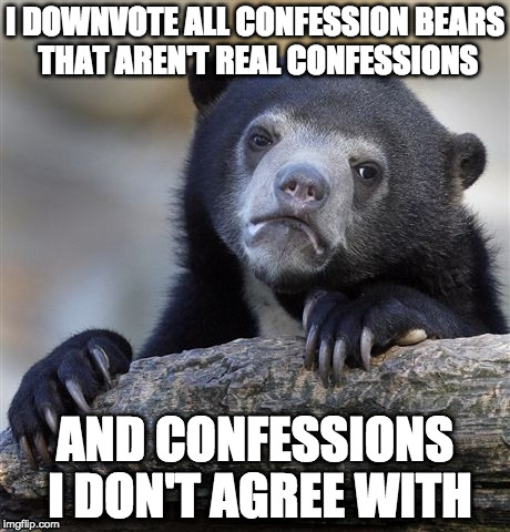 Confession Bear Meme - Imgflip