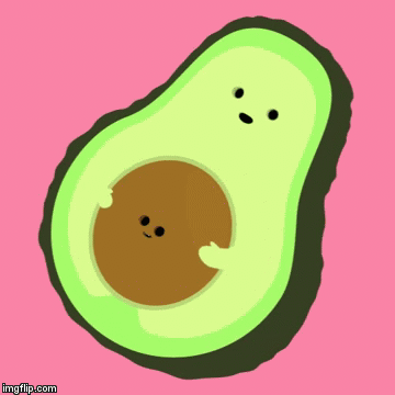 Weird/Cute Avocado Rubbing It's Seed - Imgflip