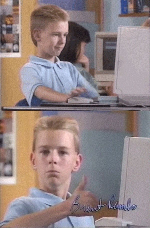Goodinfo White Kid Thumbs Up Computer