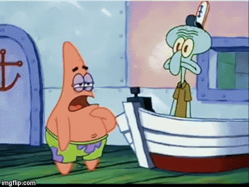 Hang in There Squidward It's All Part of the Job - Imgflip
