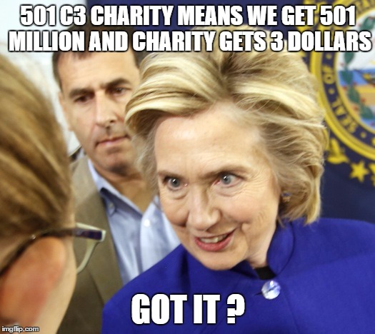 We just happened to be the charity my foundation sponsored. - Imgflip