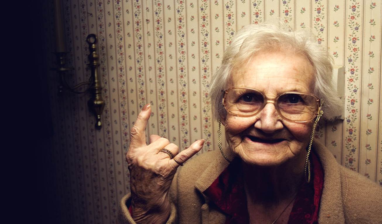 Happy Old Lady Blank Template Imgflip