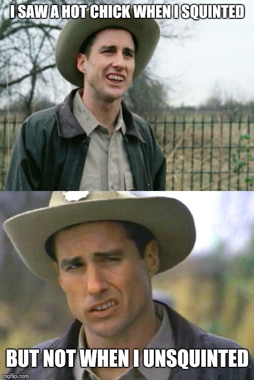 Squint Your Eyes & Look Again - Imgflip