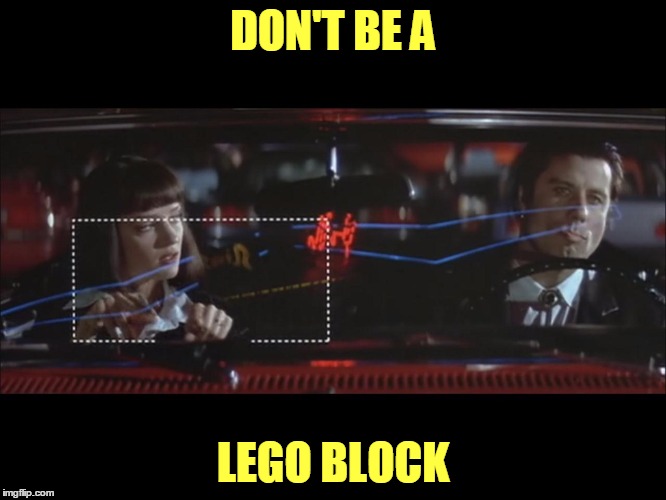 Confused Travolta In Lego Form | Gif By Toscano Bricks - Imgflip