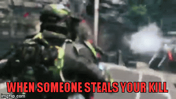 When someone steals your kill - Imgflip