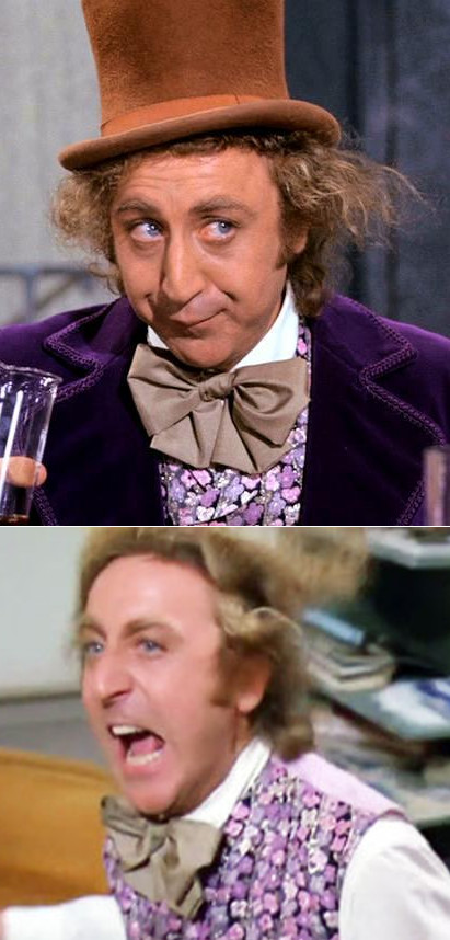 Worried Wonka Blank Template Imgflip