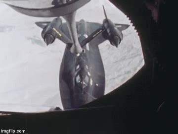 SR-71 BlackBird refueling. - Imgflip