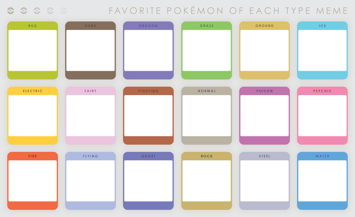 Favorite Pokemon Chart Blank Template Imgflip