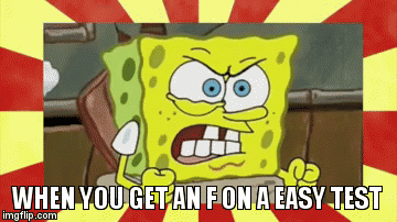 When you get a F on test - Imgflip