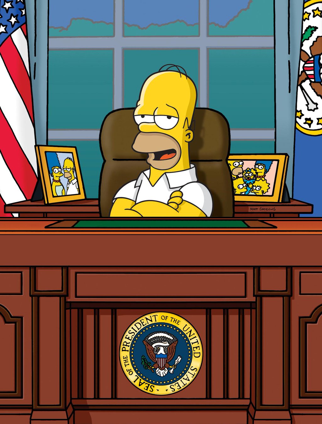 Homer Simpson White House Oval Office US President Memes Imgflip