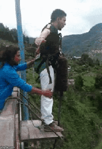 Bungee fail - Imgflip