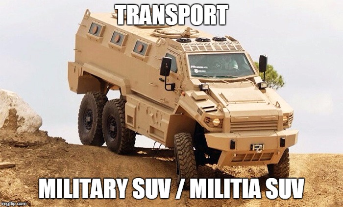WARRIOR CORPS: MOTOR CADE / MILITIA LIMO - Imgflip
