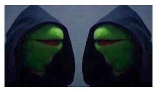 Double Evil Kermit Blank Template Imgflip