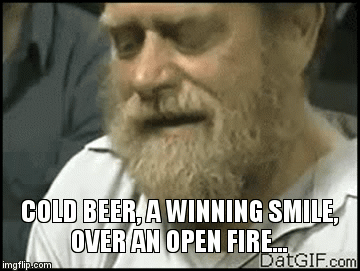 Winning smile, warm fire - Imgflip