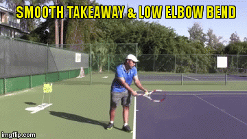 Tennis Serve: Proper Takeaway & Elbow Bend - Imgflip