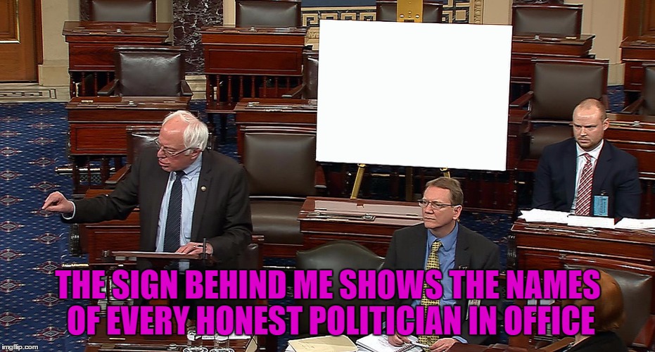 bernie's sign - Imgflip