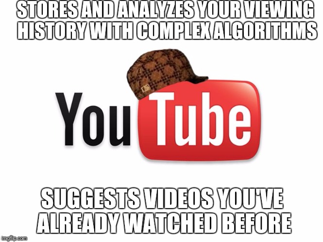 Scumbag Youtube - Imgflip