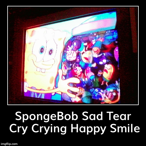 SpongeBob Sad Tear Cry Crying Happy Smile Laugh Walt Disney Home Video ...