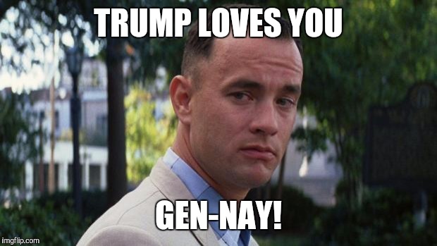 Trymp And Forrest Gump Meme Forrest Trump Sticker