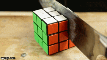 When you finally give up on trying to solve your Rubik's cube - Imgflip