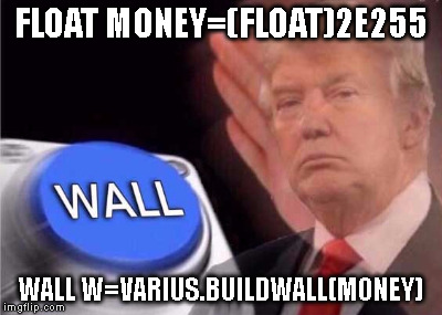 Trump wall button - Imgflip