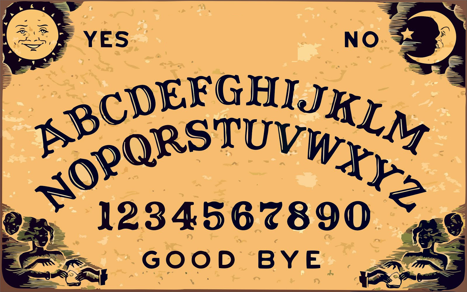 Blank Ouija Board Template Printable Word Searches