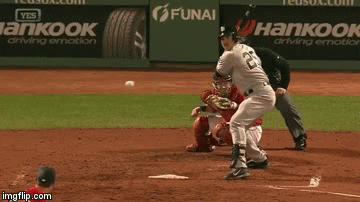 Two strikes with one ball. Watch close. - Imgflip