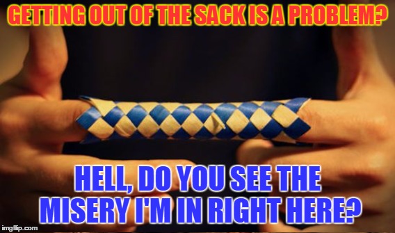 The weights around my neck didn't help much, either. - Imgflip