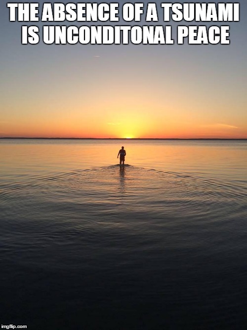 Peace on Water - Imgflip