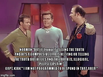 star trek trump liars paradox - Imgflip