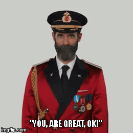 captain obvious you are great ok - Imgflip
