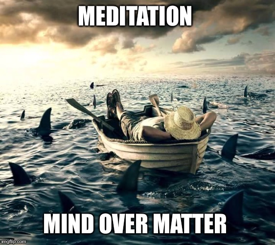 Man Shark Boat Relaxed - Imgflip