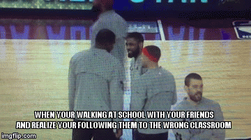 When your walking at school with your friends and realize your ...
