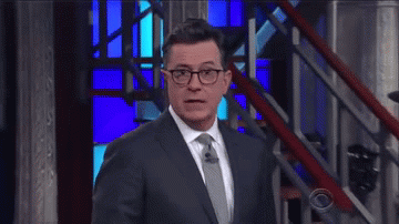 Stephen Colbert dramatic eyebrows - Imgflip