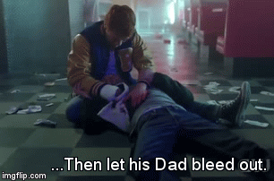 Part two of a gifset Archie's Dad, Fred Andrews is Shot. - Imgflip