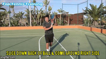 Curving Backhand Slice - Imgflip