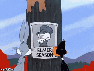 Uh oh! It's Elmer season. (̶ ͛‿ ̶) - Imgflip
