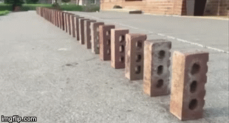 Brick dominoes - Imgflip